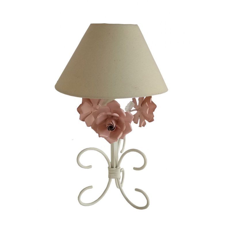 Abajur Rustico de Menina Simples Barato com Flores para Quarto ...