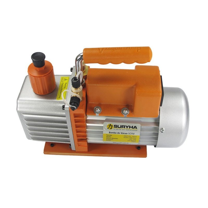 Bomba de Vácuo 5 Cfm Duplo Estágio Bivolt - Suryha - MadeiraMadeira