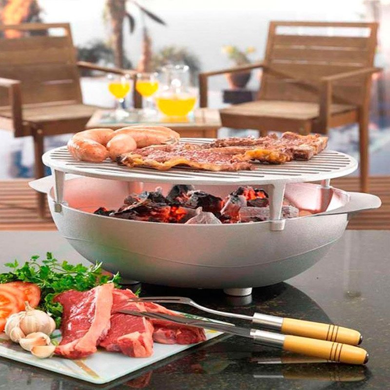 Churrasqueira Portátil do Chef Art e Sabor | MadeiraMadeira