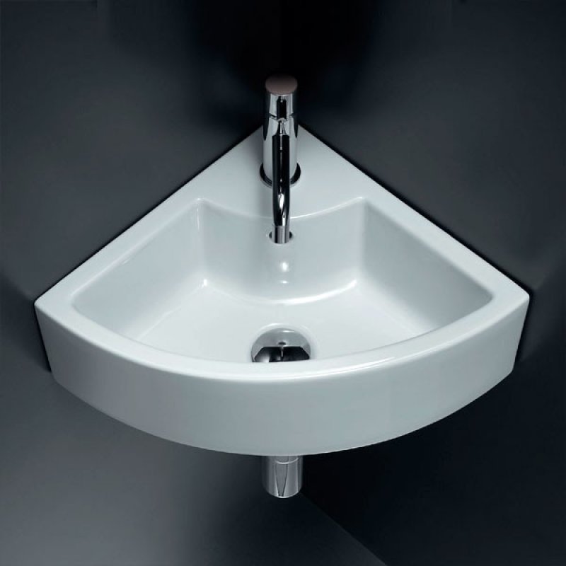 Cuba de Apoio de Canto Banheiro Lavabo Sobrepor Redonda de Porcelana ...