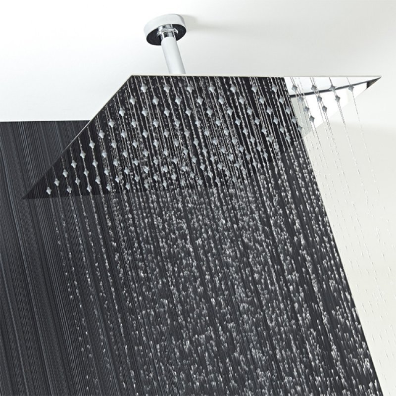 Ducha de Teto Inox Square Slim 40cm com Braço - Premierdecor ...