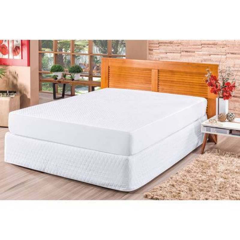 Kit Capa Para Colchão Queen + 2 Capa Travesseiro Impermeável branco ...