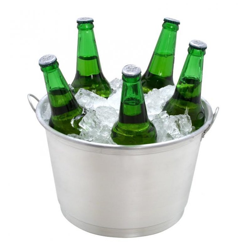 Kit Com 10 Balde Para Gelo E Cerveja De 9 Litros Em Alumínio ...