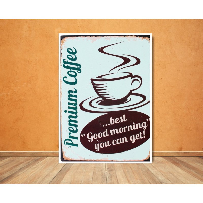 Kit Placas decorativas Café - Cozinha - 04 Placas | MadeiraMadeira