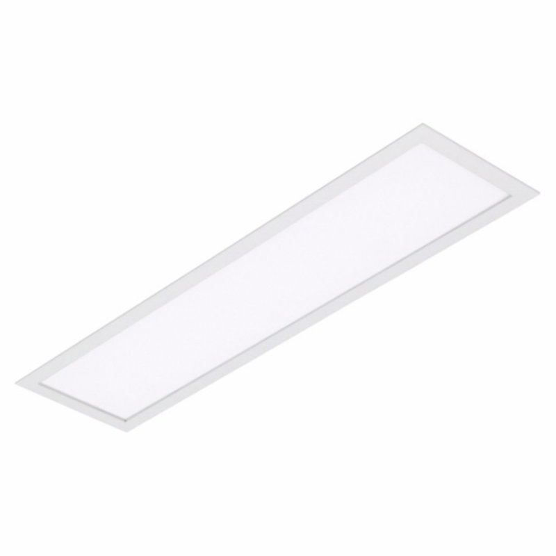 Luminária Plafon Led Retangular Embutir 30w 120cm Branco Frio ...