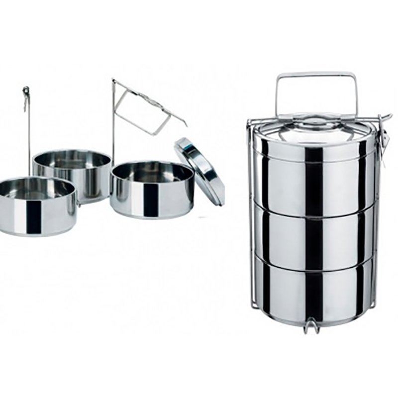 Marmita Aço Inox Térmica 3 Lugares | MadeiraMadeira