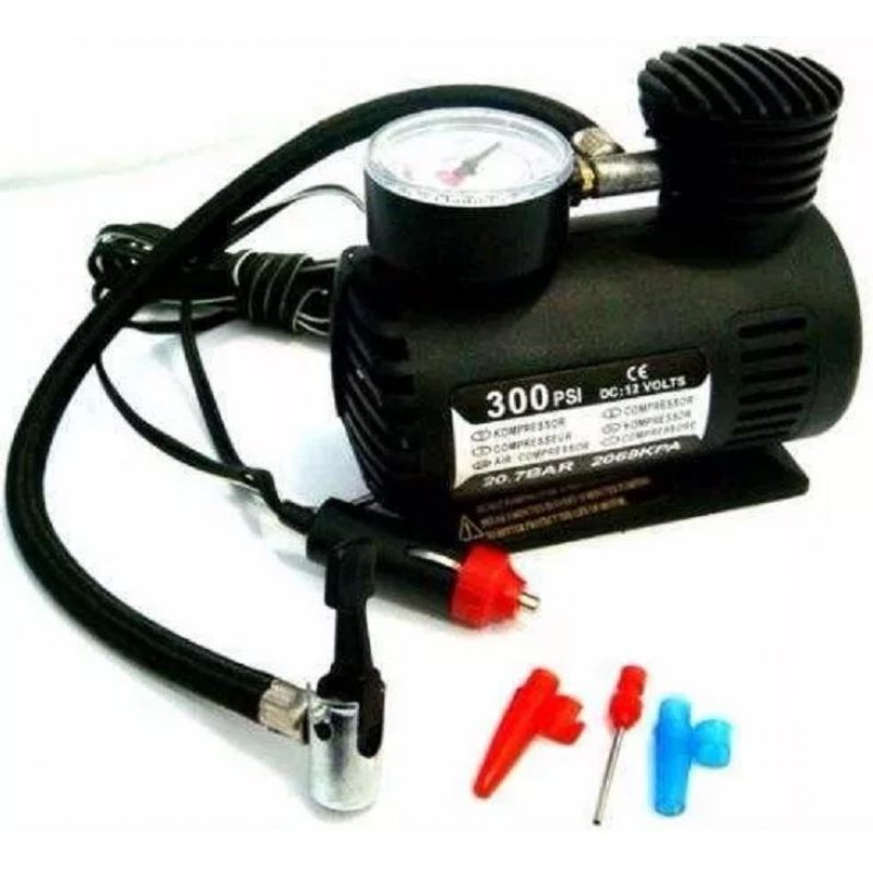 Mini Compressor De Ar Automotivo Portatil 12v 300psi | MadeiraMadeira