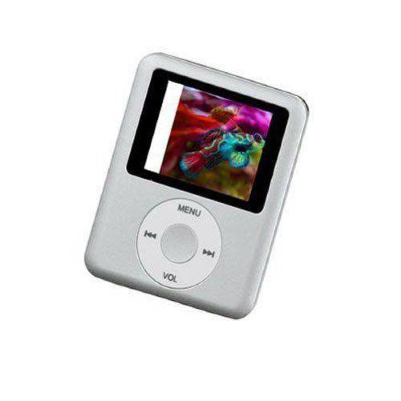 MP4 Player Square Prata SD / FM / E-BOOK / Gravador | MadeiraMadeira