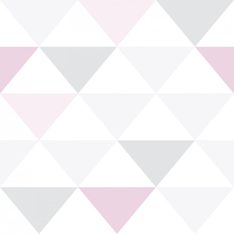 Papel De Parede Adesivo Triângulos Rosa | MadeiraMadeira