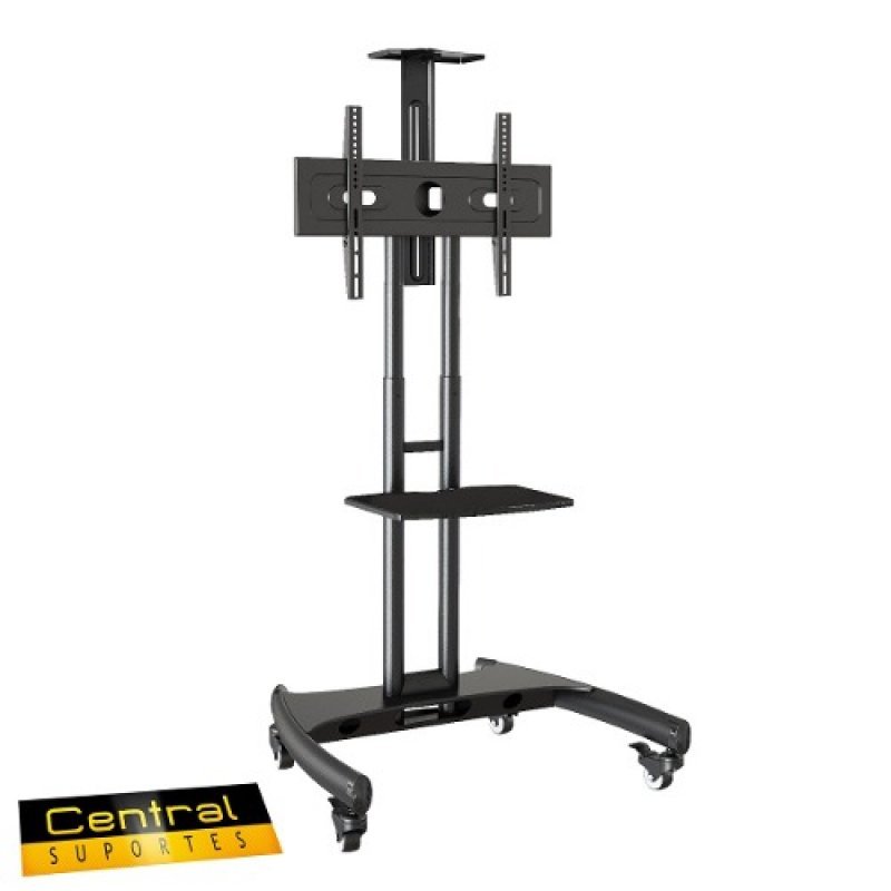 Suporte Móvel Pedestal De Chão Com Rodas, Bandeja E Altura Regulável ...