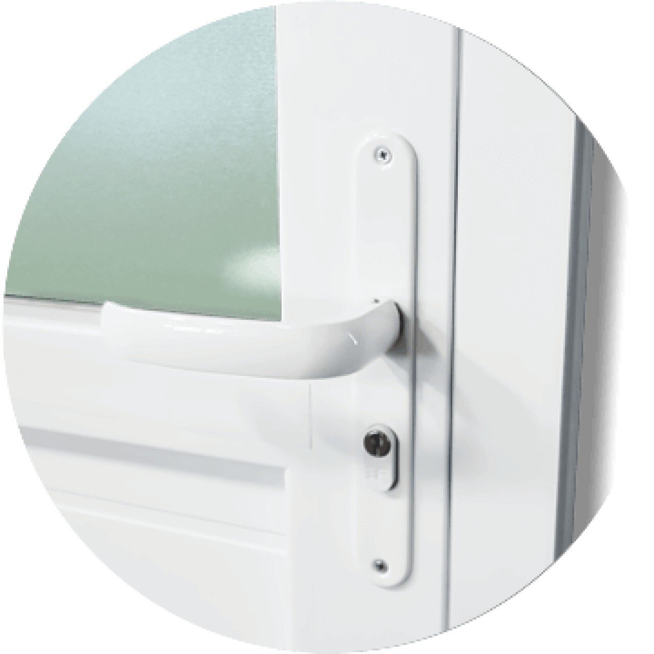 Porta de PVC 216x90cm com 2 Vidros Inferiores Temperados ITEC Brimak ...