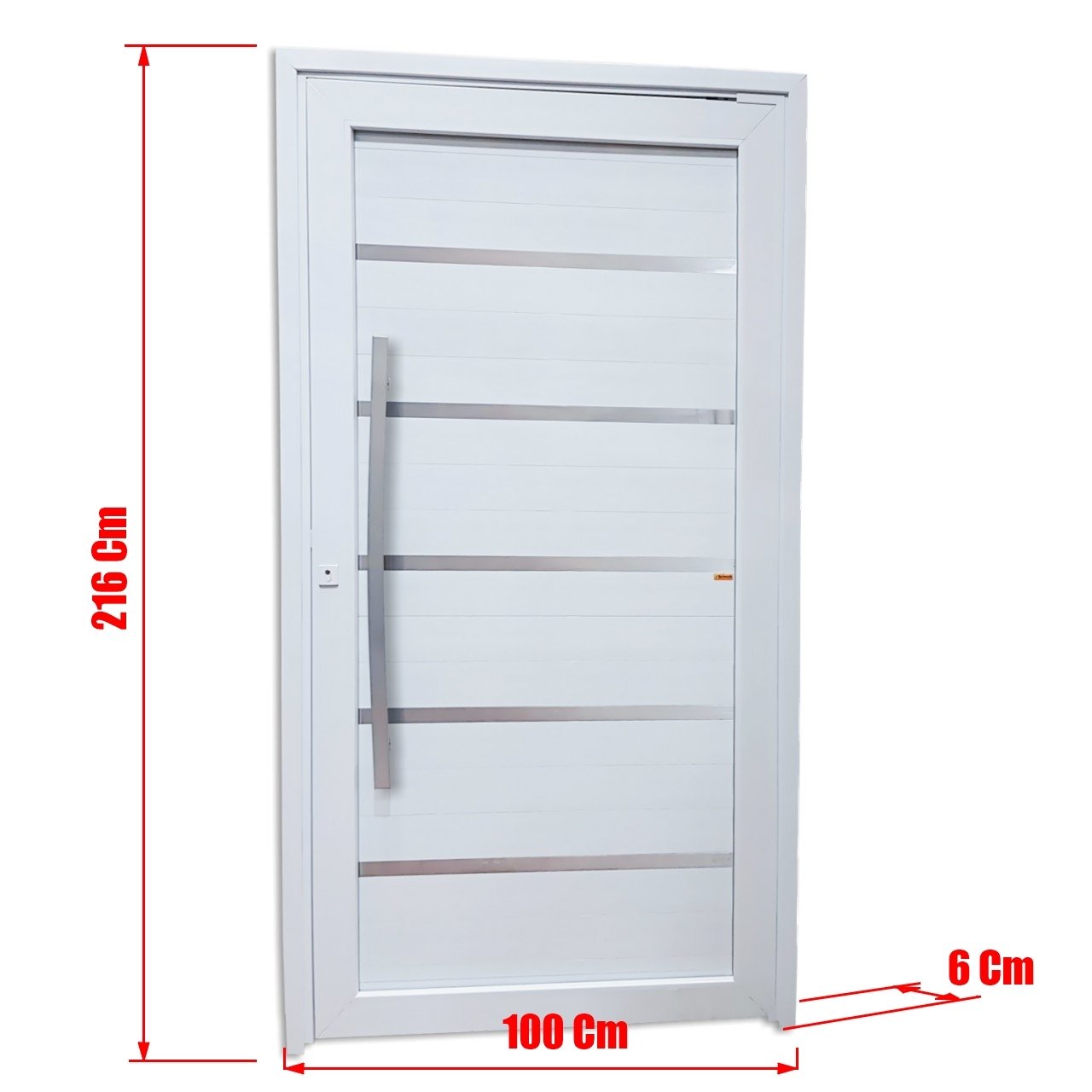 Porta de PVC Pivotante 216x100cm Premium Tecplus100 Brimak | MadeiraMadeira