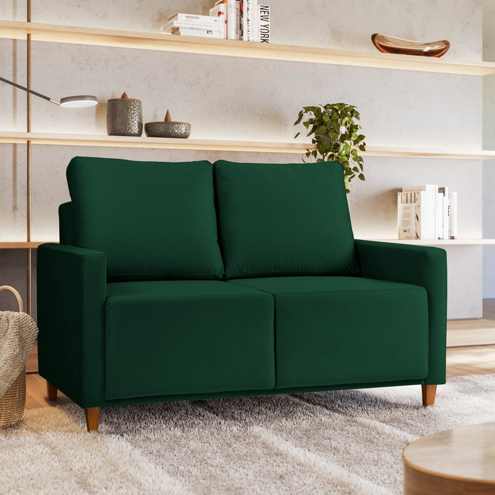 Sofá Angela 2 Lugares em Veludo Yescasa | MadeiraMadeira