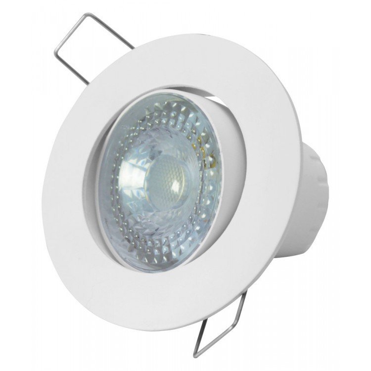 Spot LED Embutir Redondo Taschibra SP 25 5W Luz Amarela 3000K em Spots ...