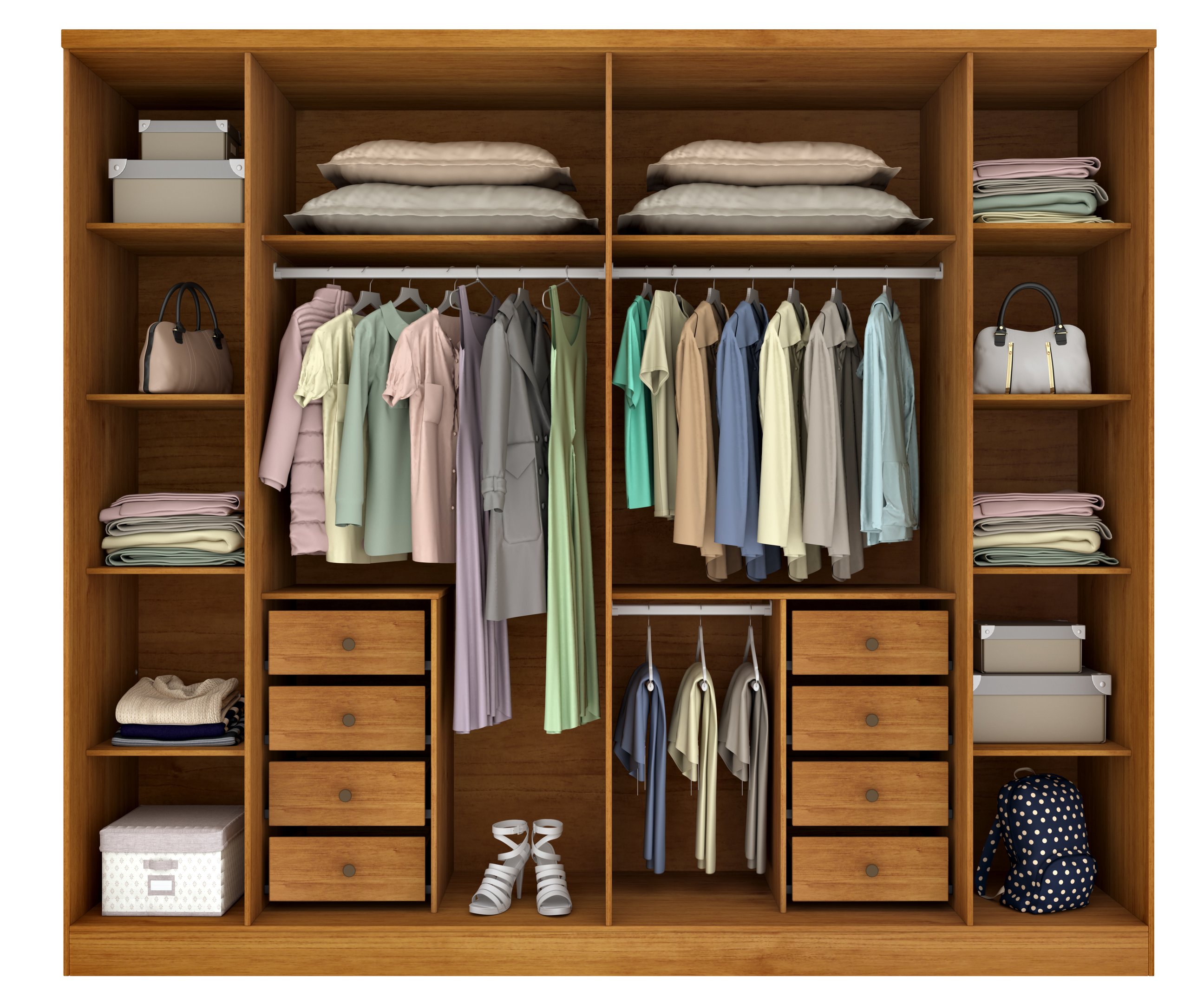 Guarda Roupa Casal 6 Portas 8 Gavetas Portugal Espresso Móveis ...