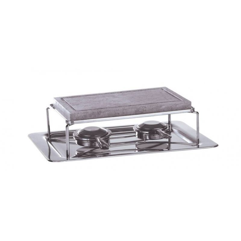 Rechaud Fondue na pedra sabão com dois queimadores Vicenza Hara 6164 ...