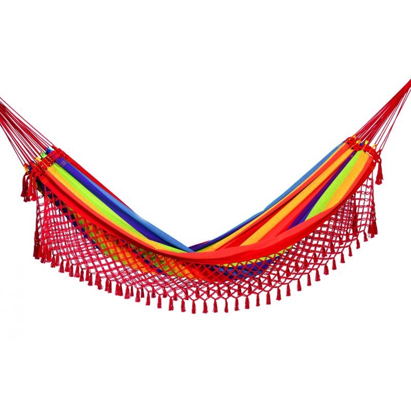 Rede de Dormir Casal Arco-íris | MadeiraMadeira