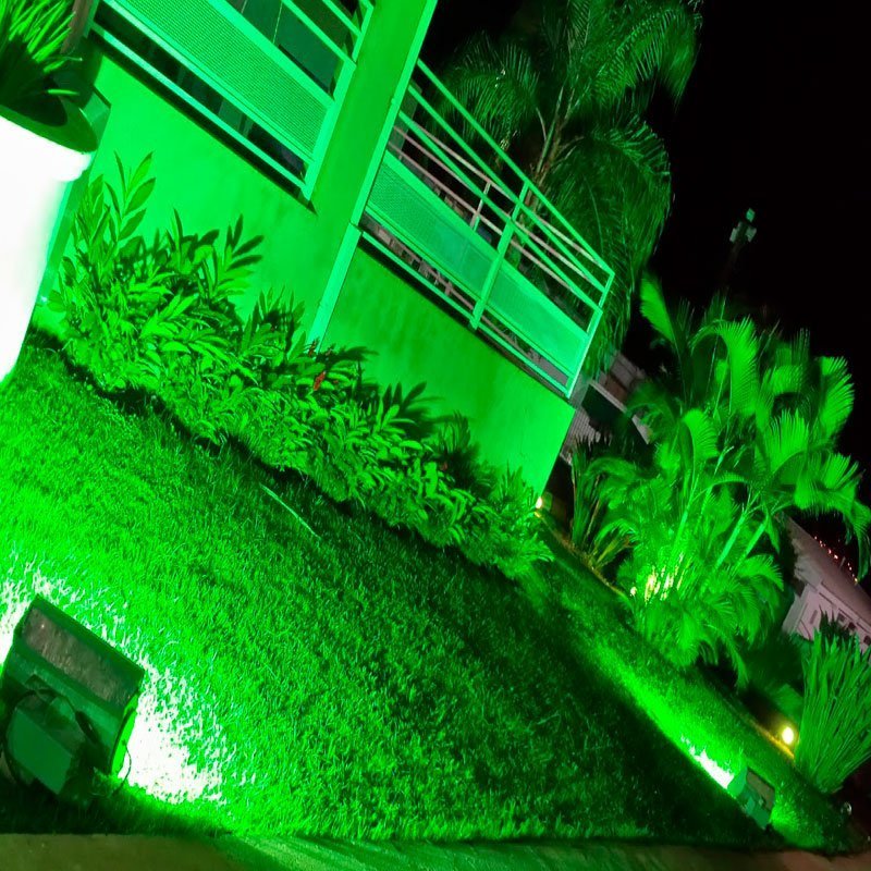 Refletor de Led Luz Verde 50w Real | MadeiraMadeira