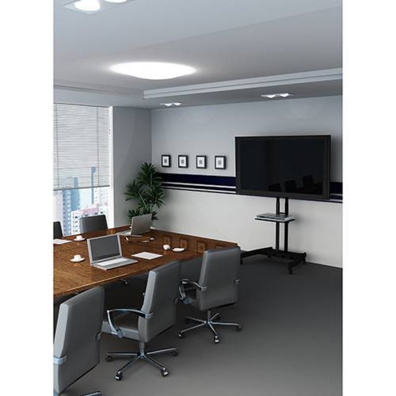 Suporte Móvel Pedestal De Chão Com Rodas, Bandeja E Altura Regulável ...