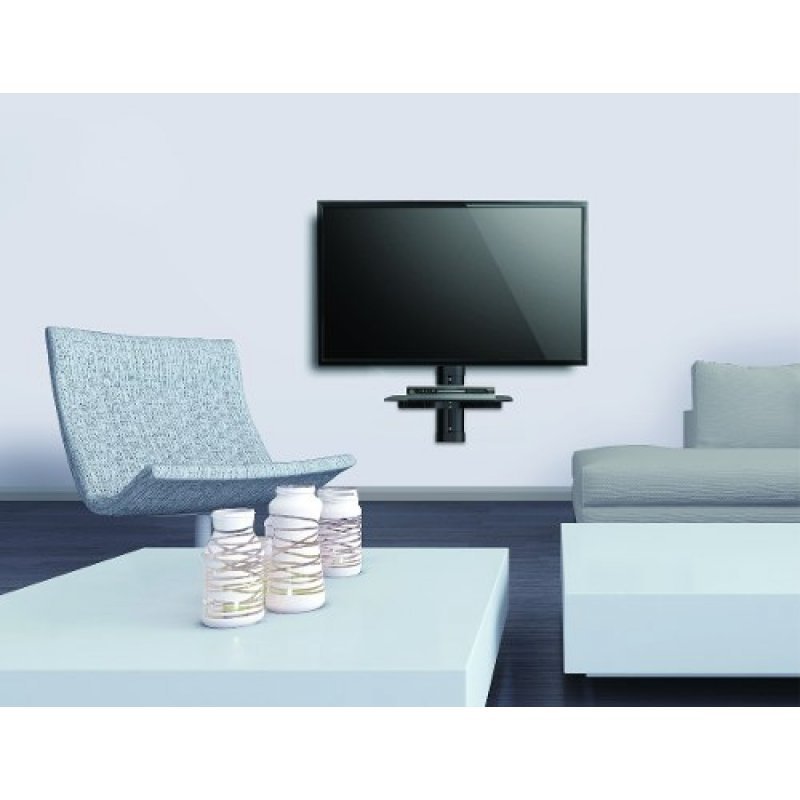 Suporte De Parede Para Dvd/Blu-Ray/Vídeo Game Com 1 Bandeja De Vidro ...