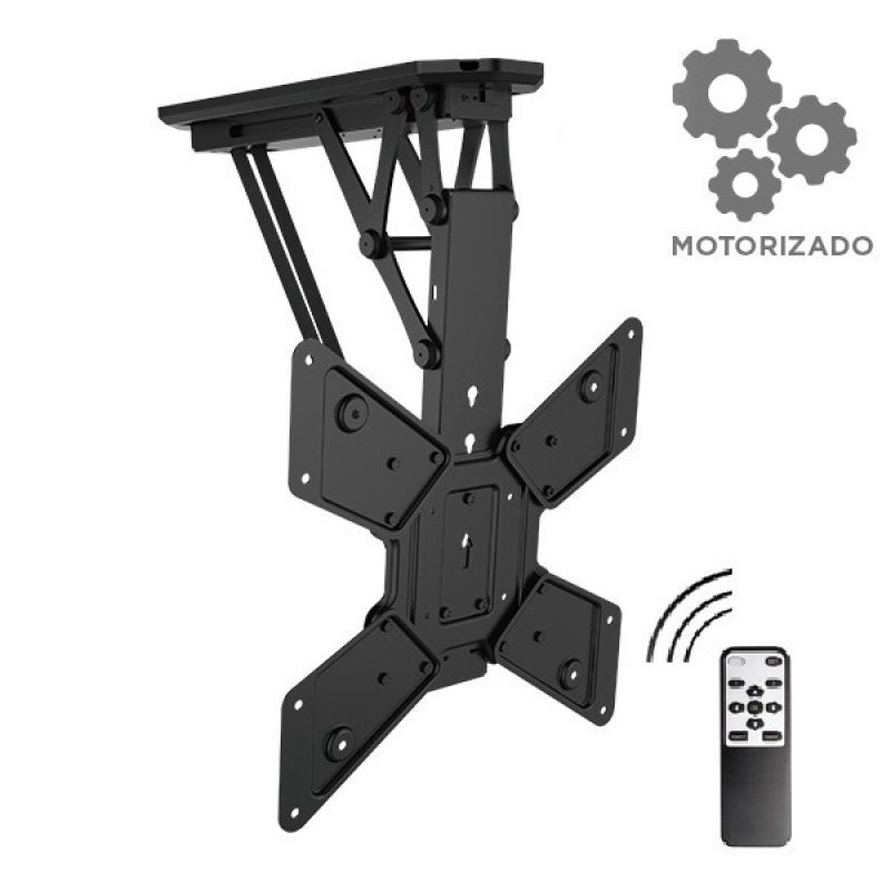 Suporte tv articulado Automatico (Motorizado) de Teto para TV de 23" a ...